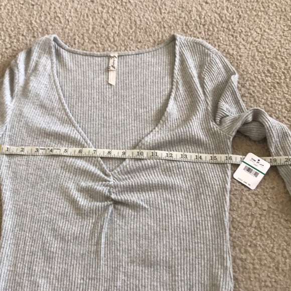 Free People | Tops | Free People Cozy Up With Me Ribbed Bodysuit | Poshmark